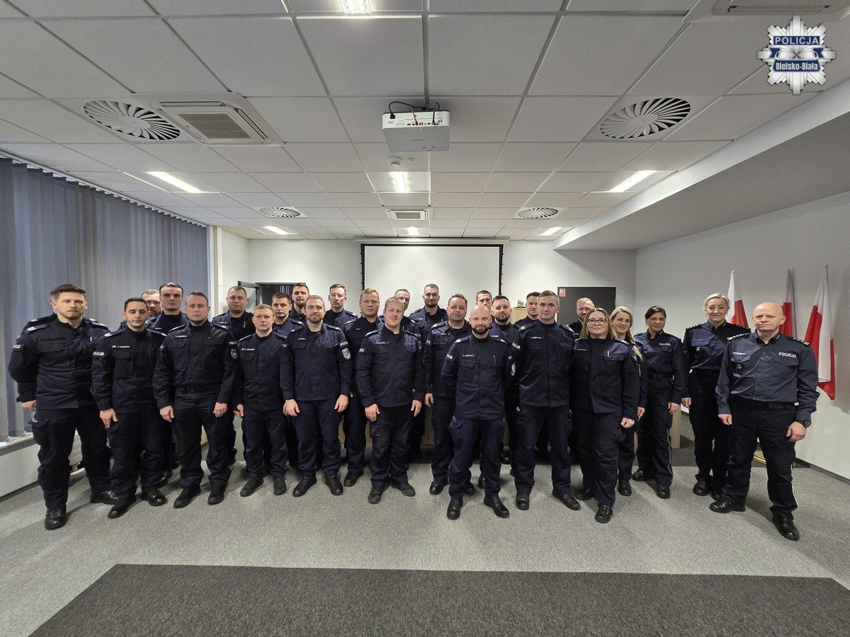 Zakończenie kursu aspiranckiego w Komendzie Miejskiej Policji w Bielsku ...